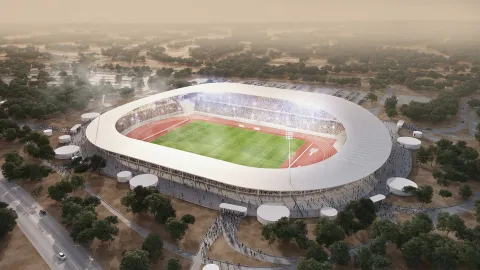 The first Olympic stadium in Ivory Coast
